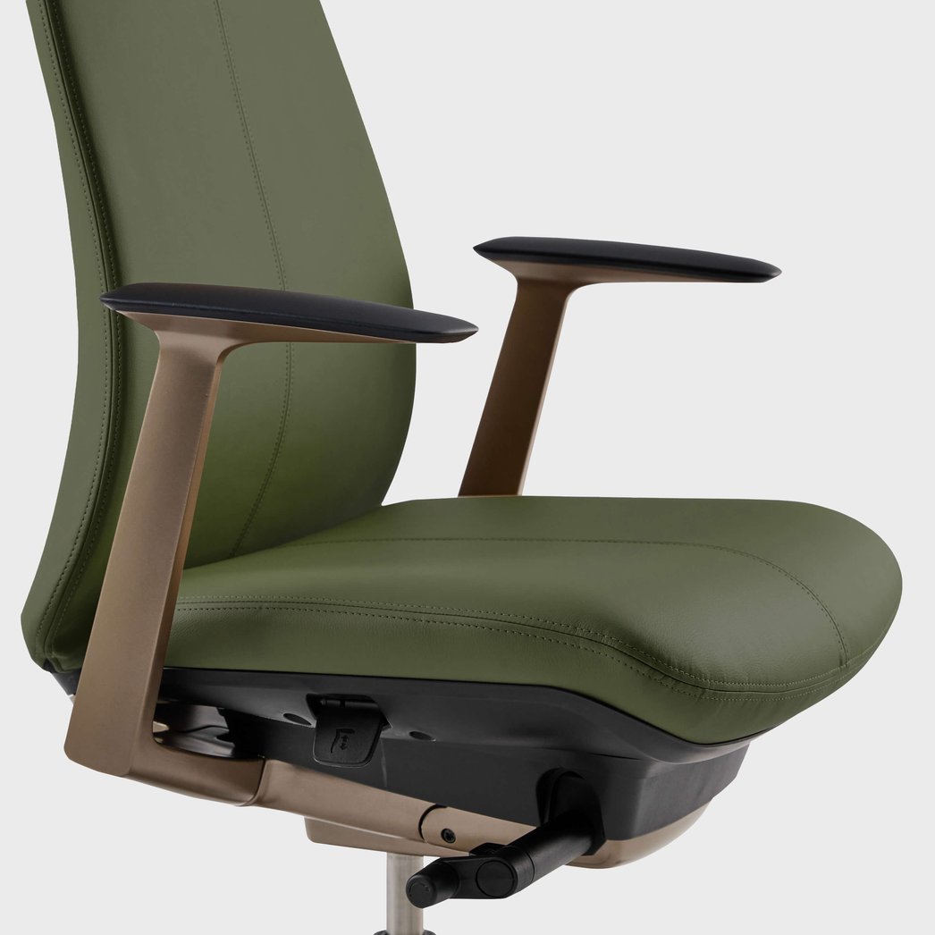 Fern Office Chair with Bronze Base