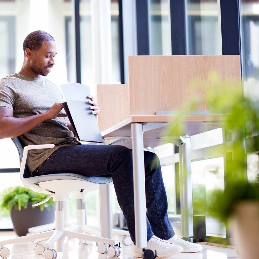 Jive Swivel Table - Haworth Store