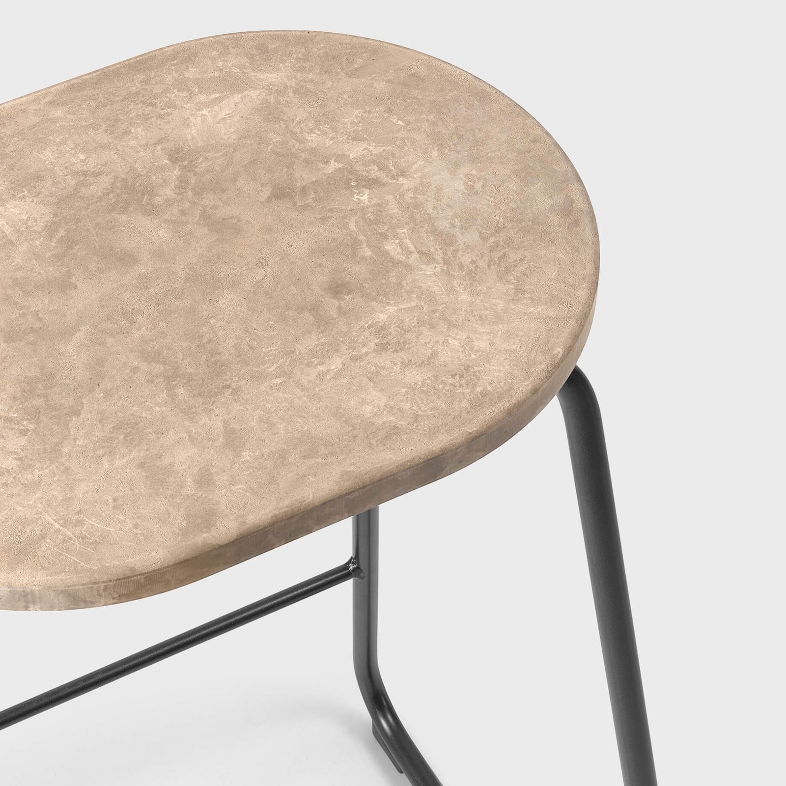 human coffee ground stool