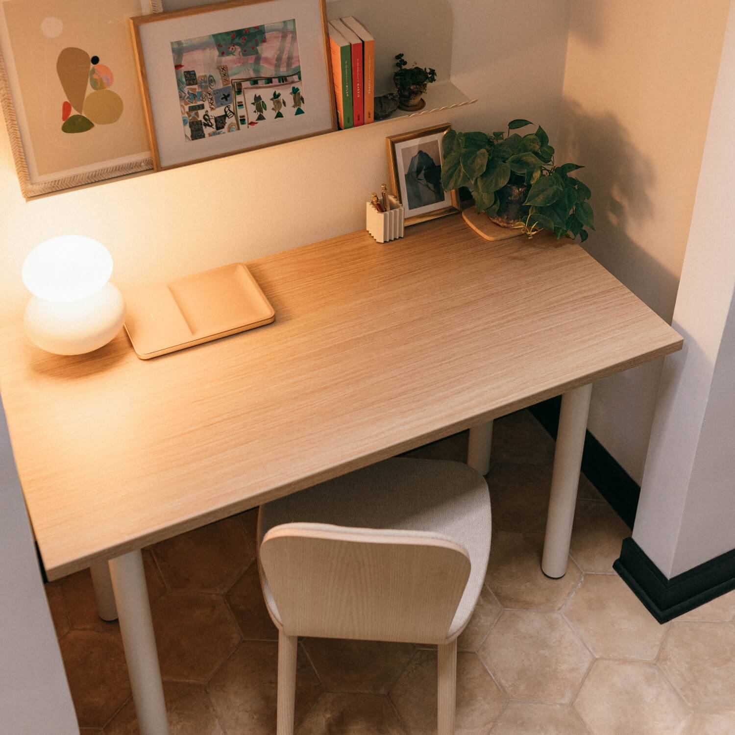 Jive Desk with Post Leg, Color Pop Collection - Haworth Store