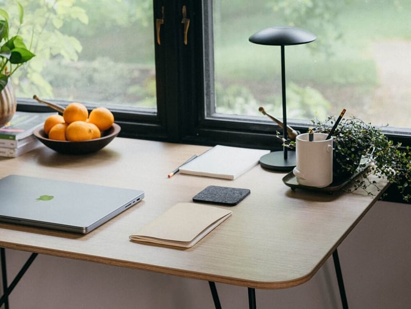 Breck Office Chair & Market Desk Set