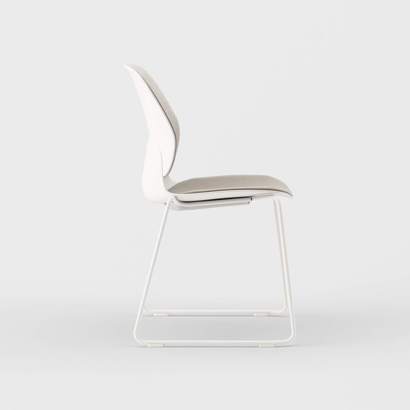 Maari Upholstered Chair with Sled Base - Haworth Store